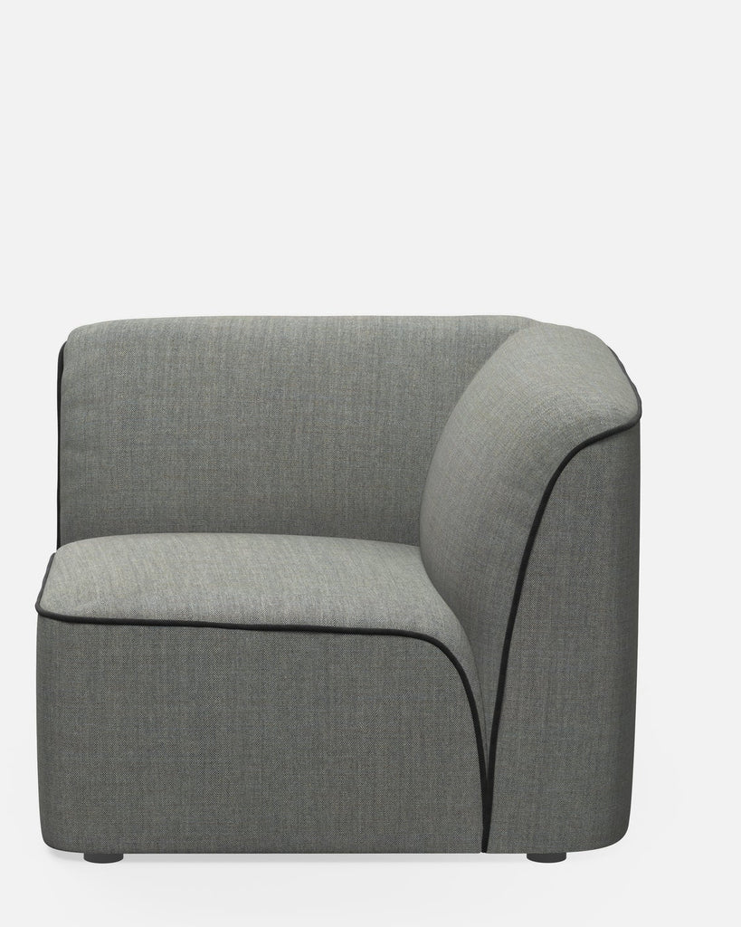 Flora Corner Module | Dark Grey – meinteriors